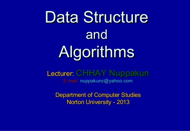 មេរៀនៈ Data Structure and Algorithm in C/C++