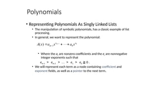 Data structure and algorithm list structures | PPT