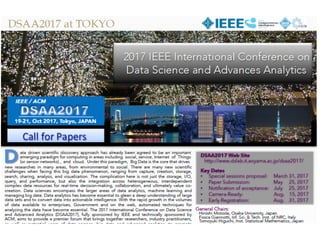 IEEE DSAA 2017投稿呼びかけ | PPT