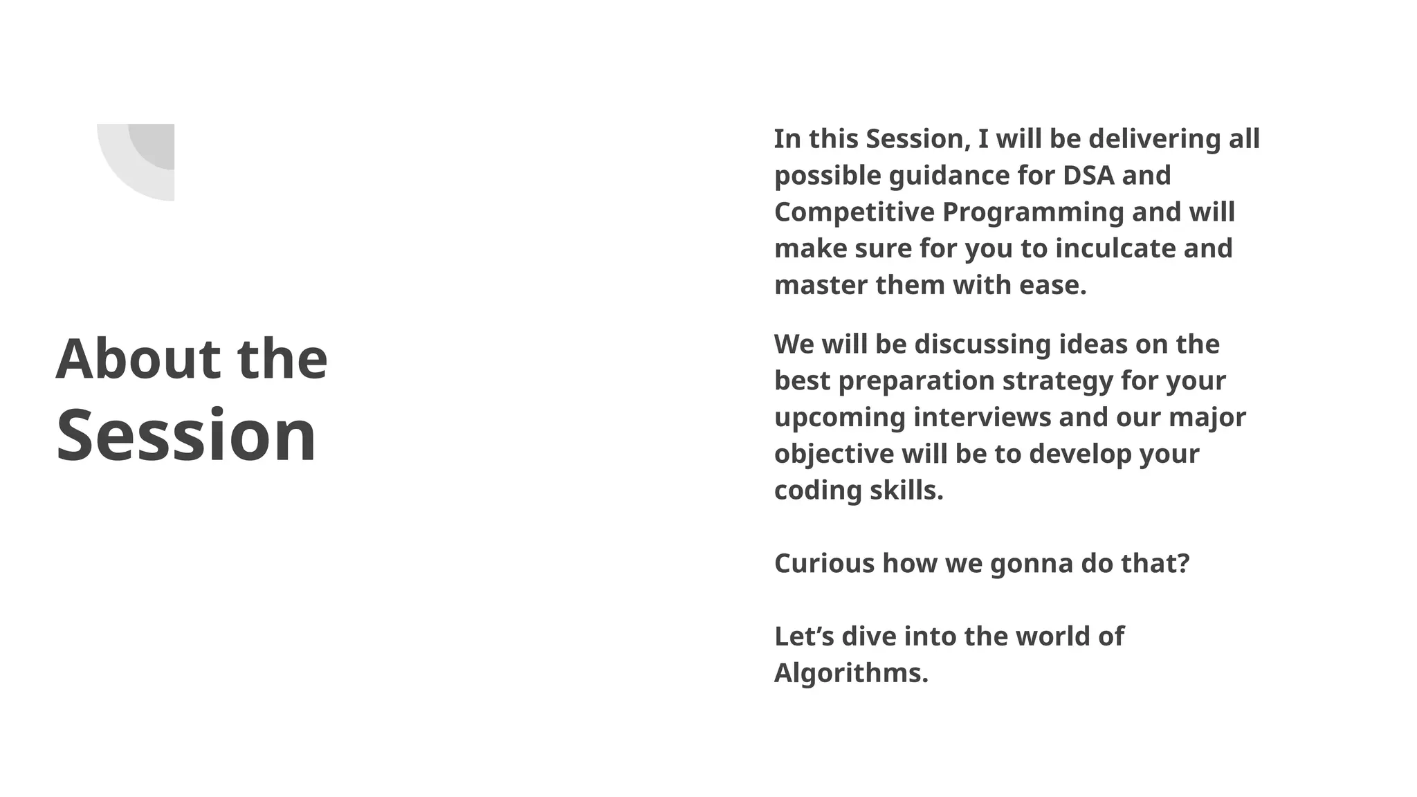 DSA and Career Guidance for freshers and Lateral hires | PPTX