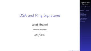 ECDSA/EdDSA | PDF | Technology & Computing