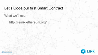 Create your first Smart Contract with Solidity | PPT