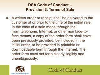 DSA Code of Conduct | PPT