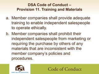 DSA Code of Conduct | PPT