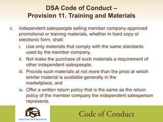 DSA Code of Conduct | PPT