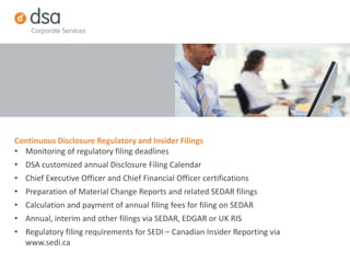 Dsa corporate services | PPT