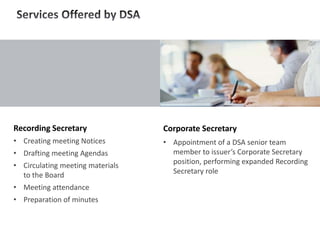 Dsa corporate services | PPT