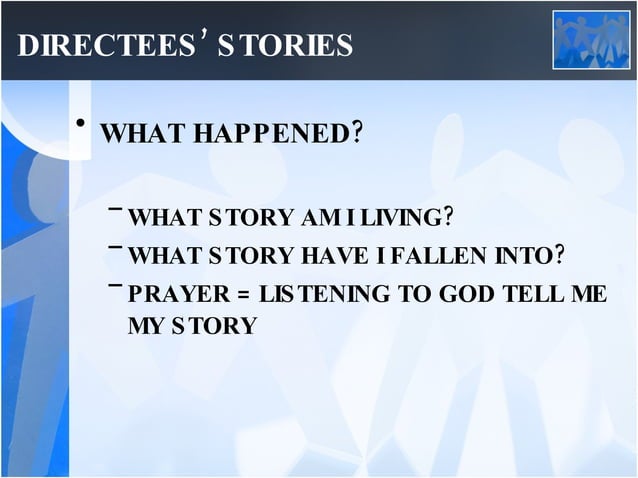 To Tell the Sacred Tale: Spiritual Direction and Narrative | PPT