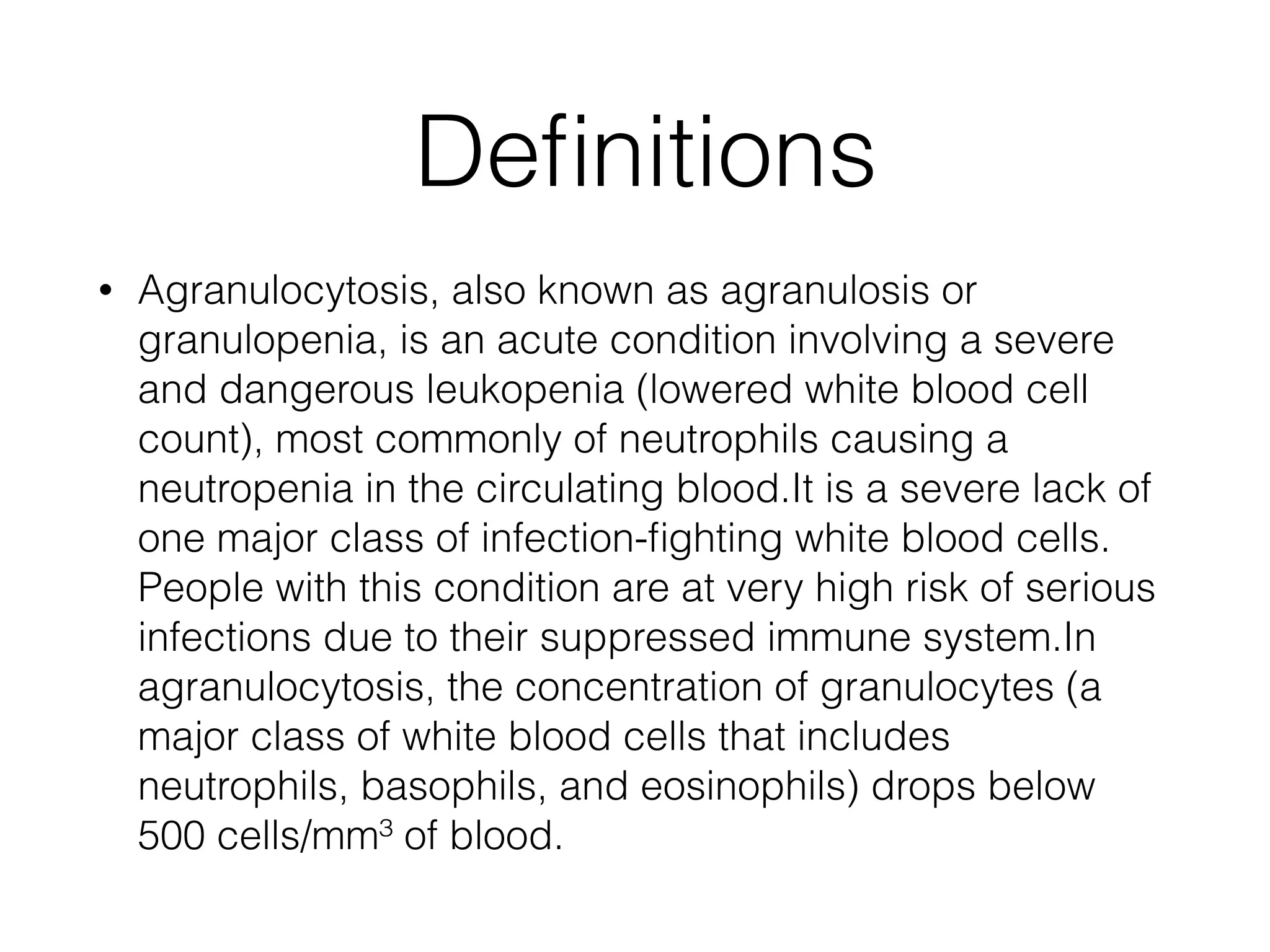Agranulocytosis | PDF