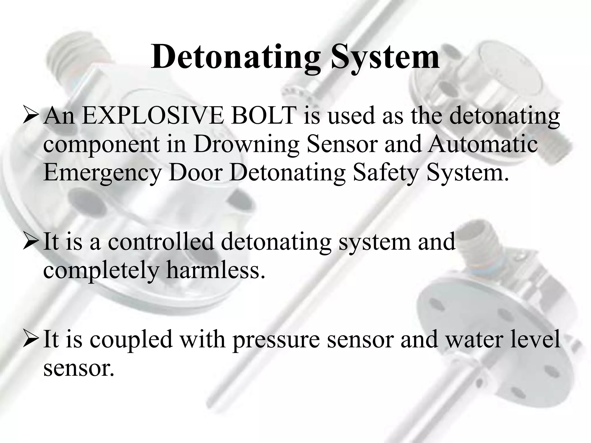 Drowning Sensor and Automatic Emergency Door Detonating Safety System ...
