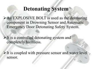 Drowning Sensor and Automatic Emergency Door Detonating Safety System ...