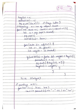 DSA Graph problems Revision notes.pdf | Free Download