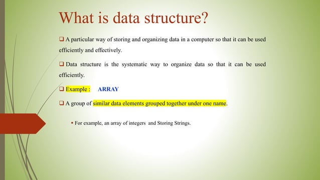 Data Structure and Algorithms | PPT
