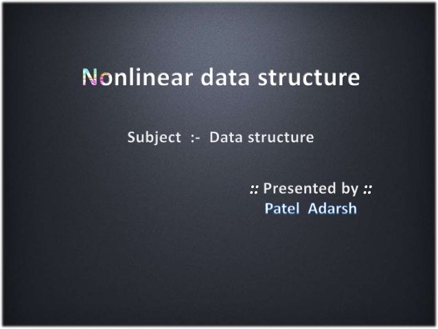 Non Linear Data Structures