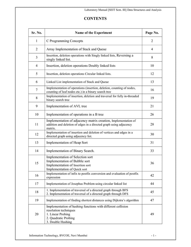 DSA Lab Manual C Scheme.pdf | Databases | Computer Software and Applications