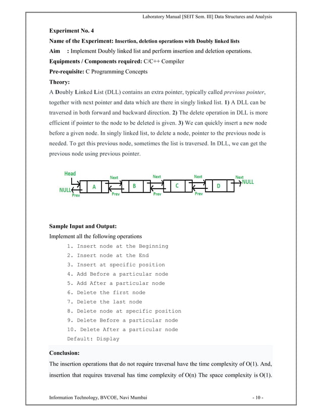 DSA Lab Manual C Scheme.pdf | Databases | Computer Software and Applications