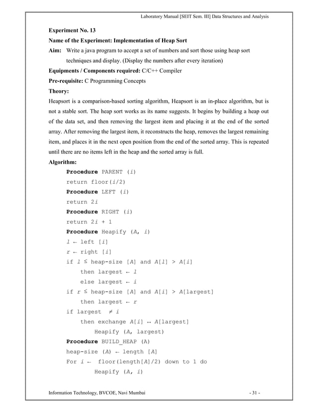 DSA Lab Manual C Scheme.pdf | Databases | Computer Software and Applications