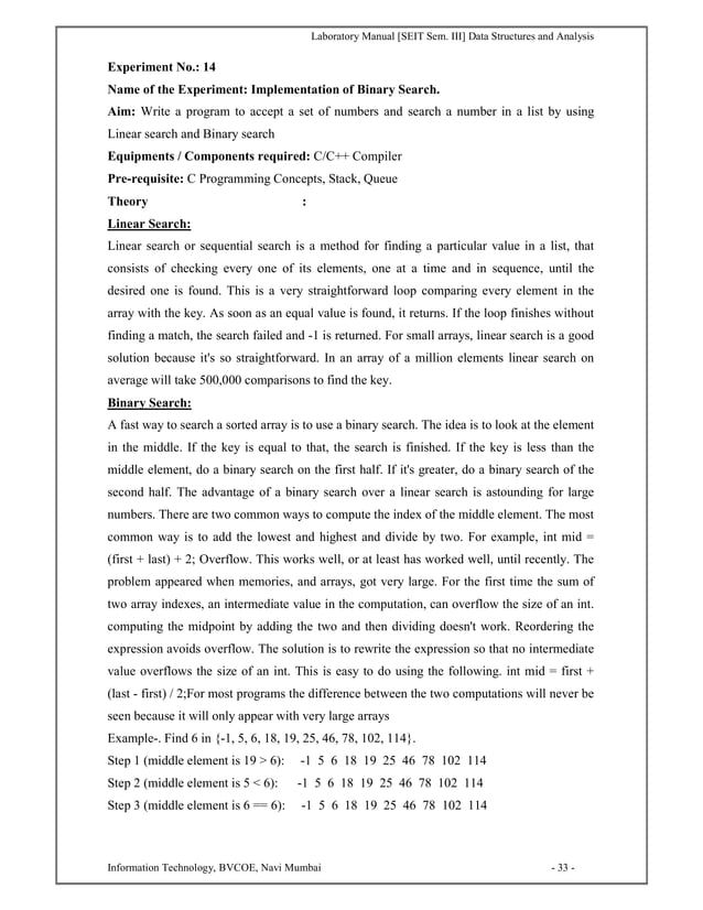 DSA Lab Manual C Scheme.pdf | Databases | Computer Software and Applications