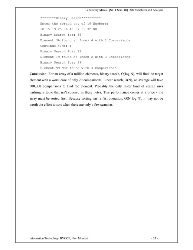 DSA Lab Manual C Scheme.pdf | Databases | Computer Software and Applications