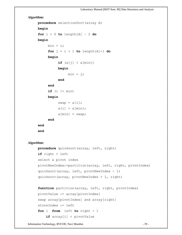 DSA Lab Manual C Scheme.pdf | Databases | Computer Software and Applications