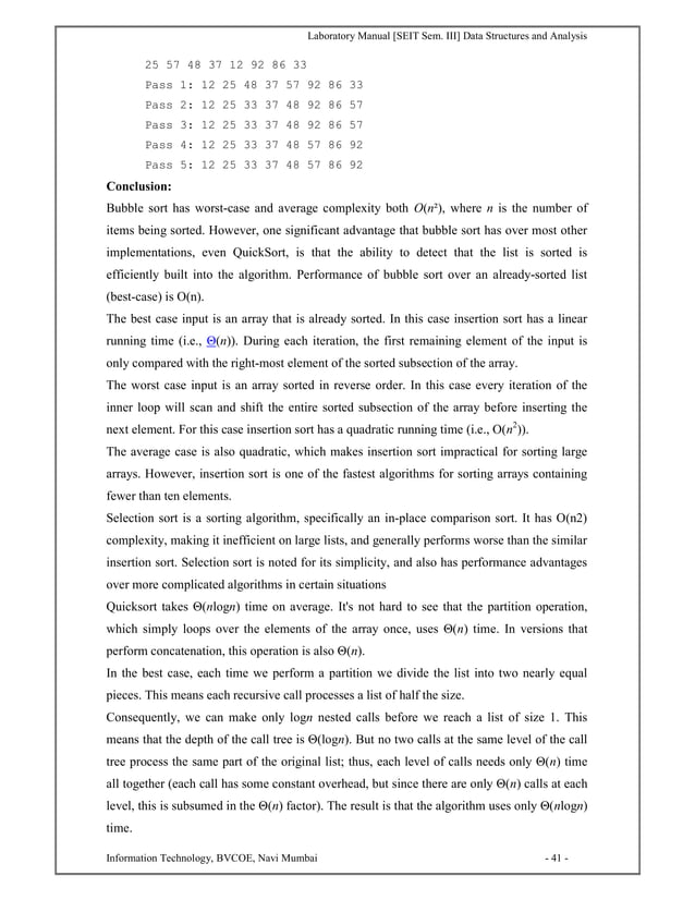 DSA Lab Manual C Scheme.pdf | Databases | Computer Software and Applications