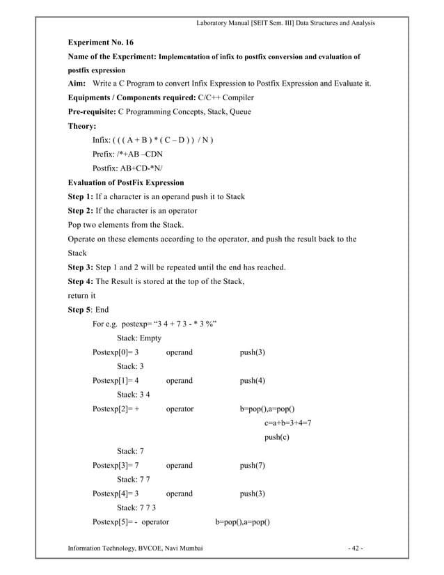 DSA Lab Manual C Scheme.pdf | Databases | Computer Software and Applications