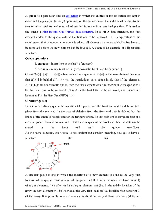 DSA Lab Manual C Scheme.pdf | Databases | Computer Software and Applications