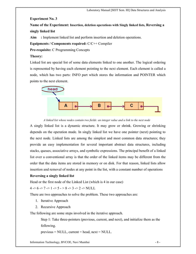 DSA Lab Manual C Scheme.pdf | Databases | Computer Software and Applications