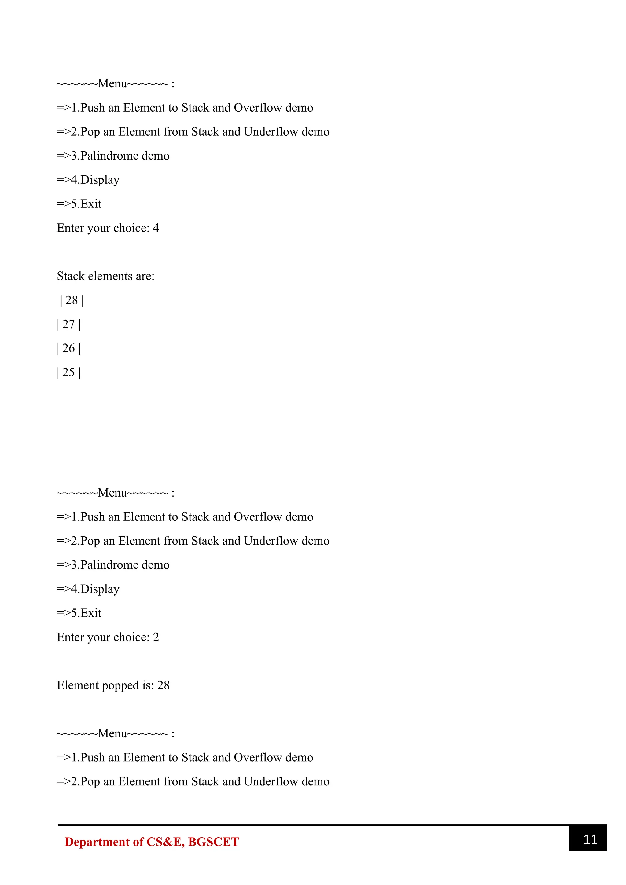 vtu data structures lab manual bcs304 pdf | PDF | Programming Languages | Computing