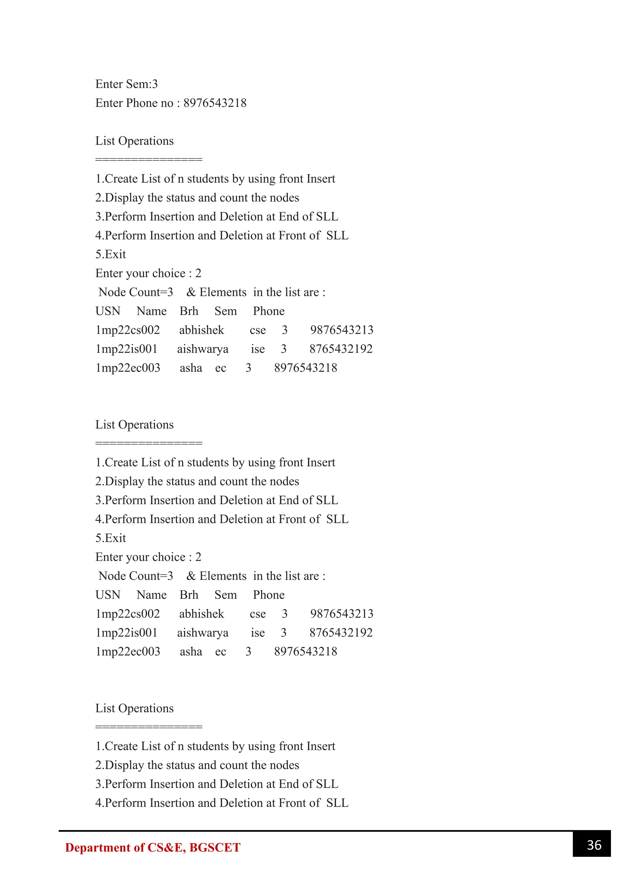 Vtu Data Structures Lab Manual Bcs304 Pdf Pdf Programming Languages Computing