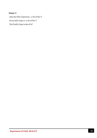 vtu data structures lab manual bcs304 pdf | PDF