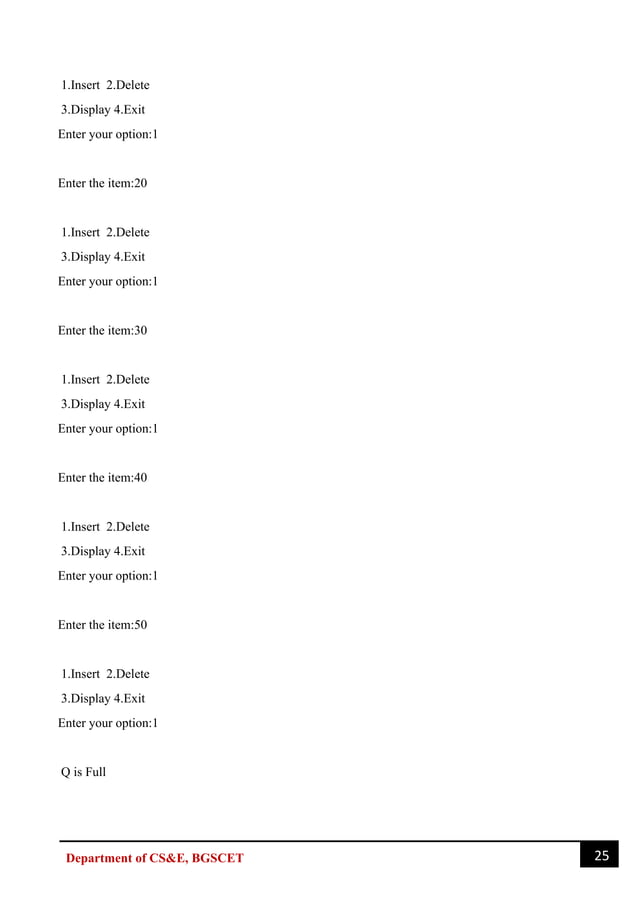 vtu data structures lab manual bcs304 pdf | PDF | Programming Languages ...