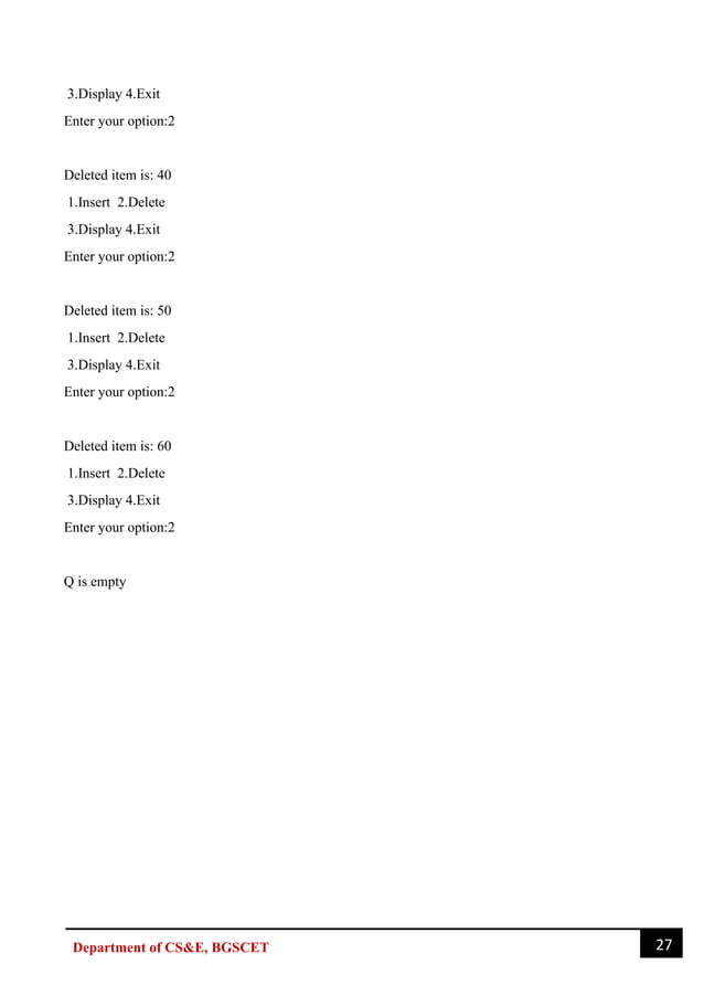 vtu data structures lab manual bcs304 pdf | PDF | Programming Languages | Computing