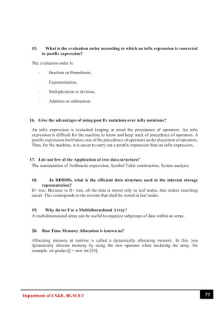 vtu data structures lab manual bcs304 pdf | PDF