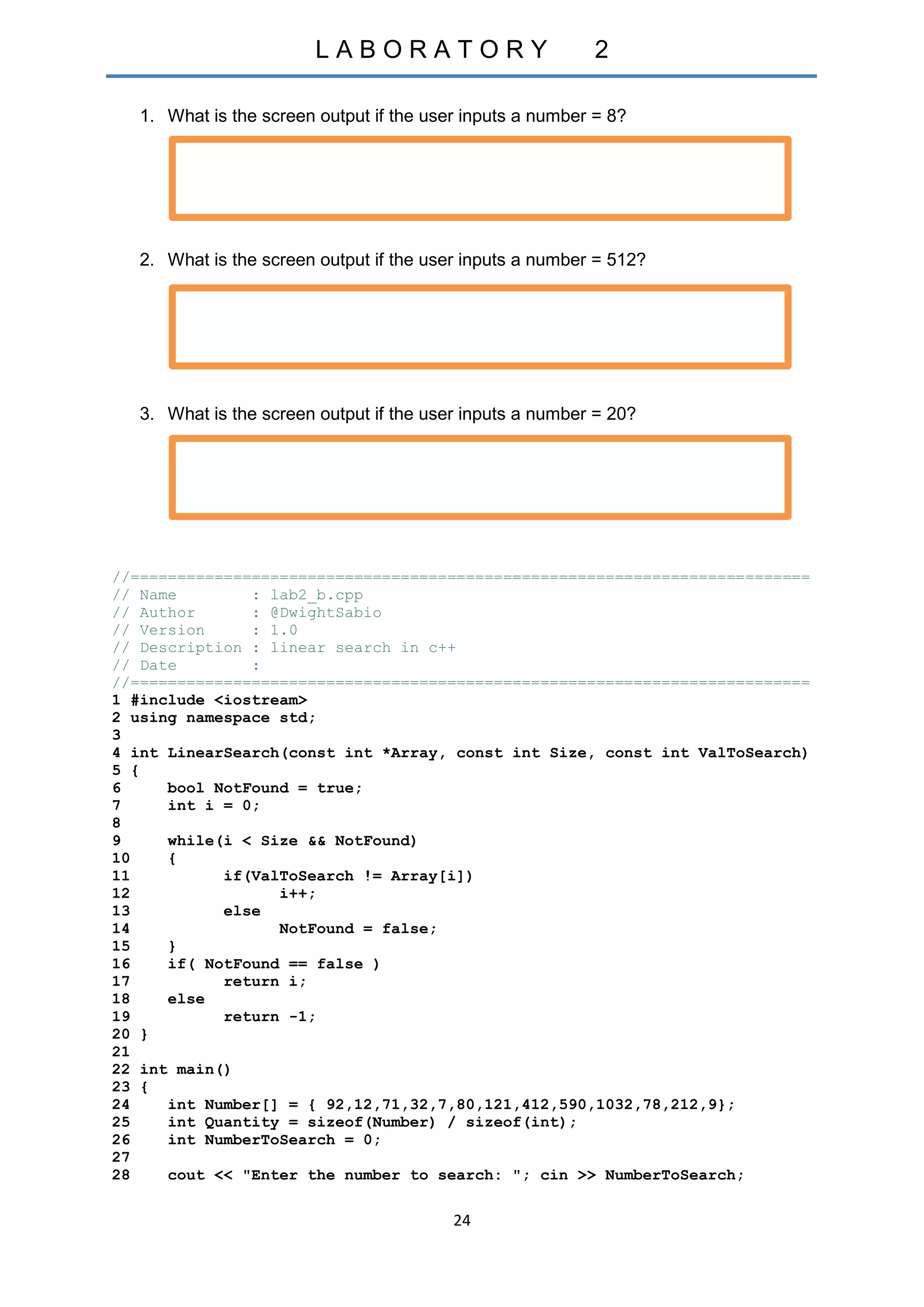Dsa lab manual version 2 | PDF