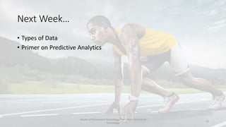 Intriduction to Data Science - Week 1 | PDF