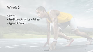 Introduction to Data Science - Week 2 - Predictive Analytics | PPT