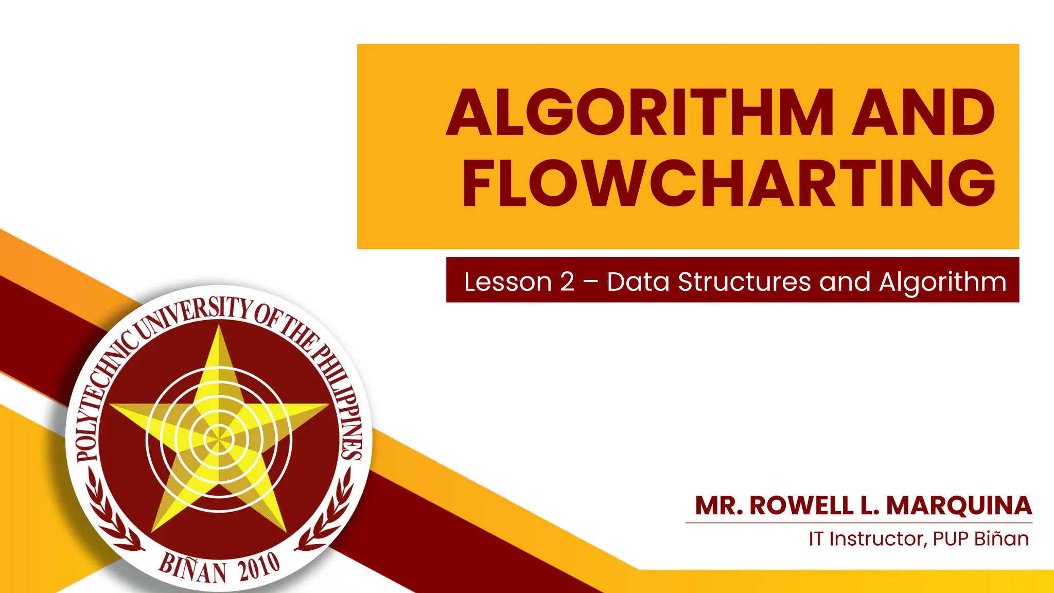 Dsa Lesson 2 Algorithm And Flowchartingpdf Programming Languages Computing