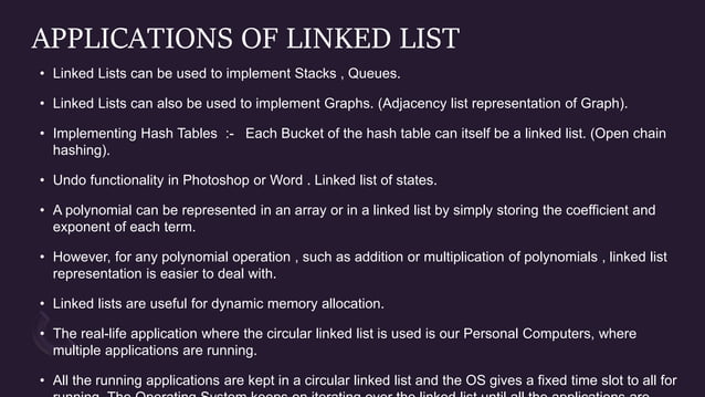 Linked list in Data Structure and Algorithm | PPTX | Programming ...