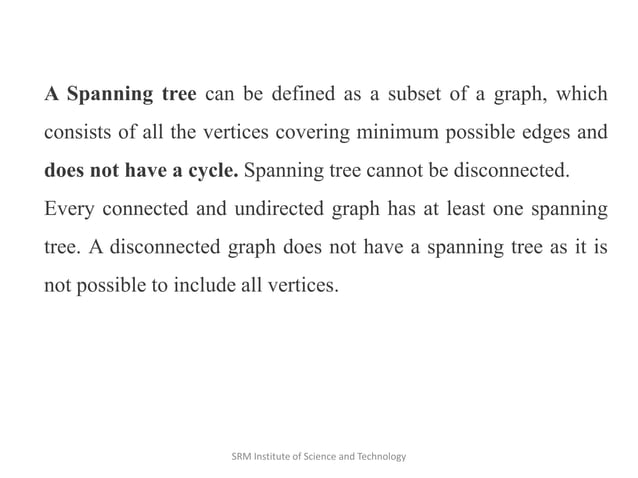 Data Structure And Algorithm Lms Mst Kruskals Algorithm Ppt
