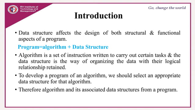Data Structure & aaplications_Module-1.pptx | Programming Languages | Computing