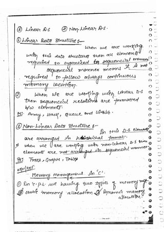 Notes for Data Structures and Algorithms | PDF