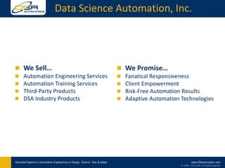 Data Science Automation Company Overview | PPSX