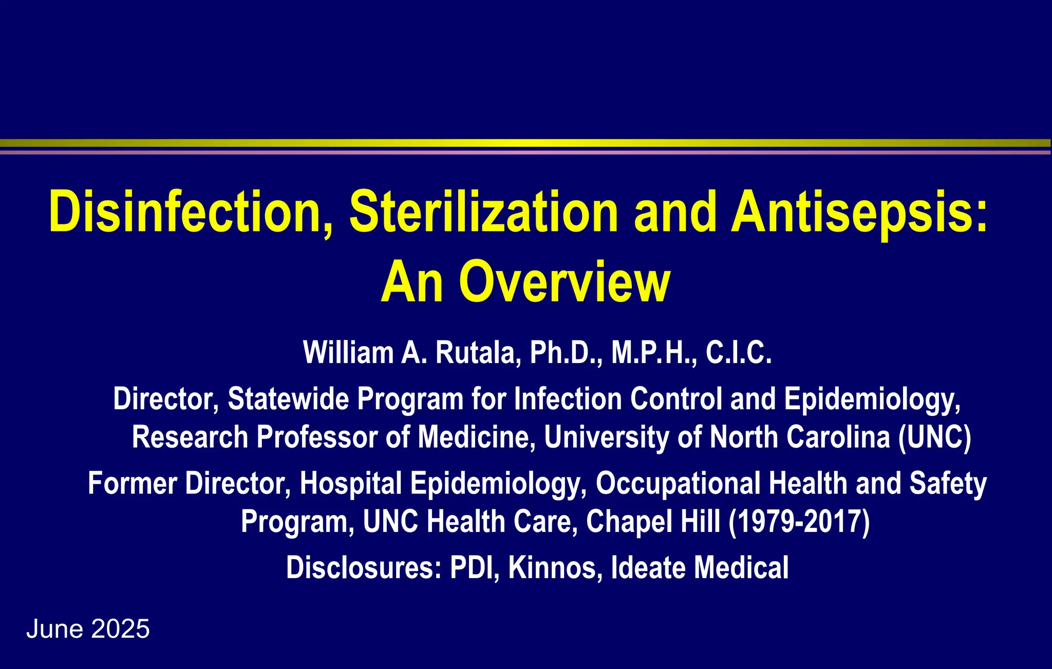 DSAOverview2025f disinfection sterilizaion.ppt