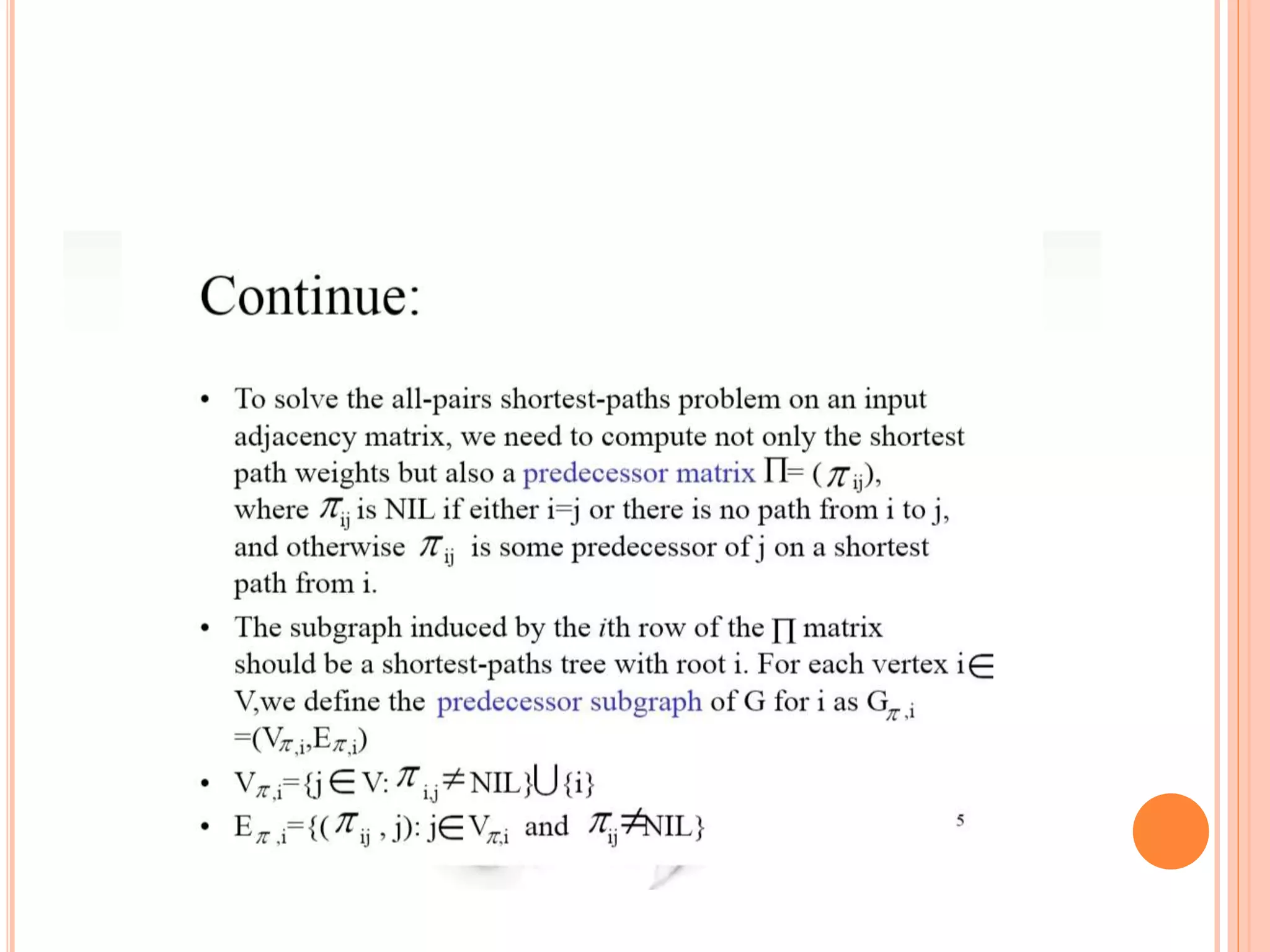 All pairs shortest paths | PPT All pairs shortest paths | PPT