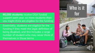 Disabled Students Allowances | PPTX | Student Financial Aid | Financial ...