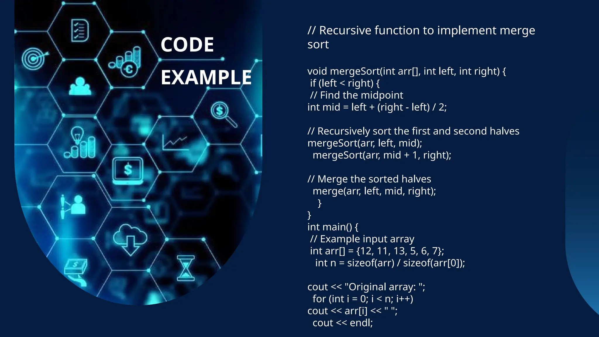 dsa presentation on merge sorting in C++.pptx