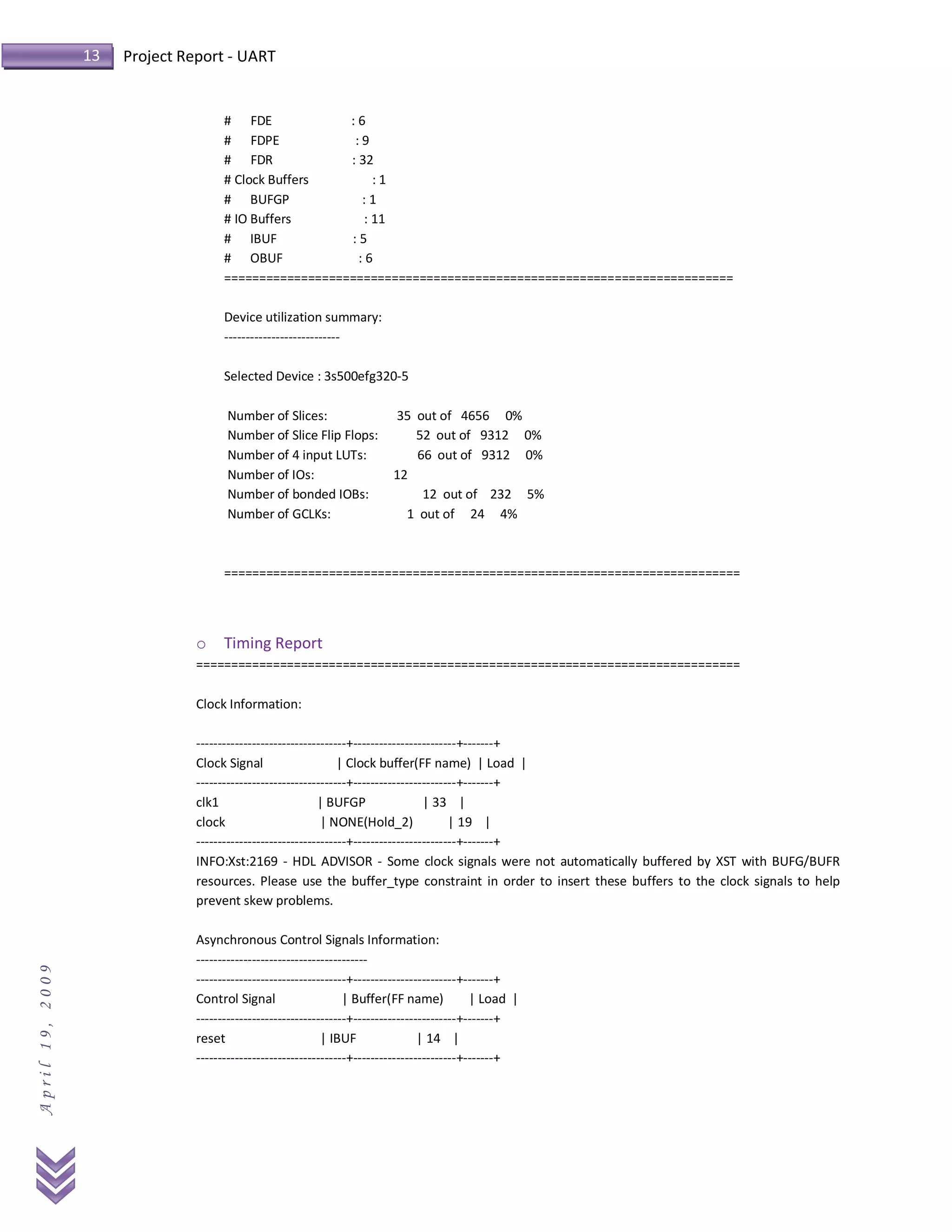 Universal asynchronous receiver-transmitter UART Dsa project report | PDF