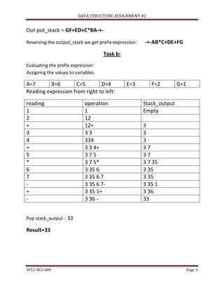 Conversion from infix to prefix using stack | PDF