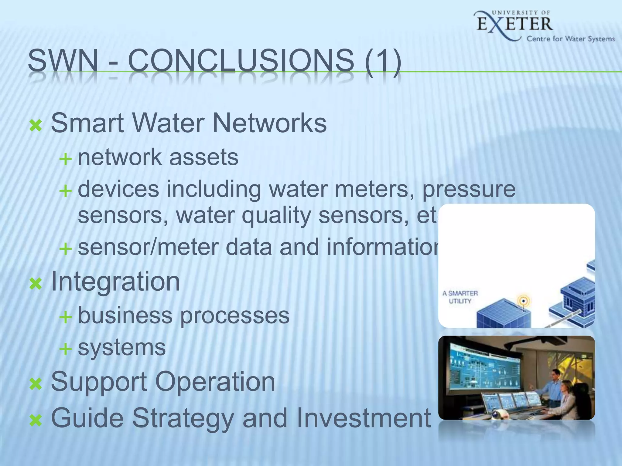 Intelligent / Smart Water Systems | PPTX